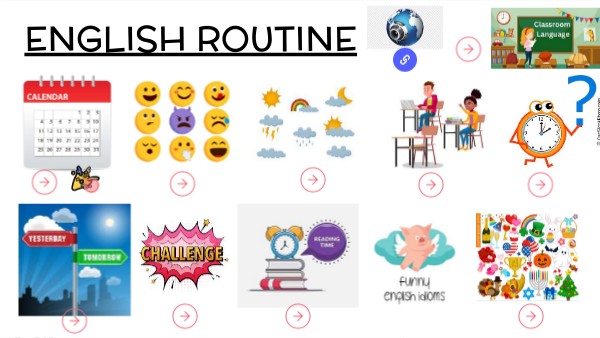 English routine | Genially