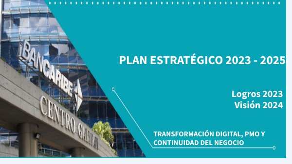 VPE TD y PMO - Resumen Plan estratégico 2023- 2024 | Genially