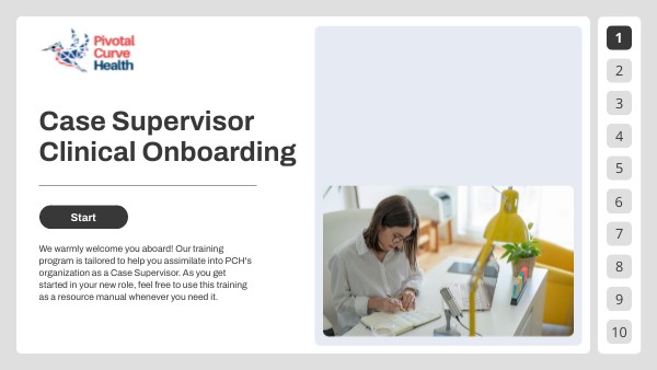 Case Supervisor Clinical Onboarding / Manual