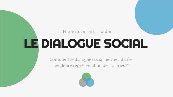 Le dialogue social