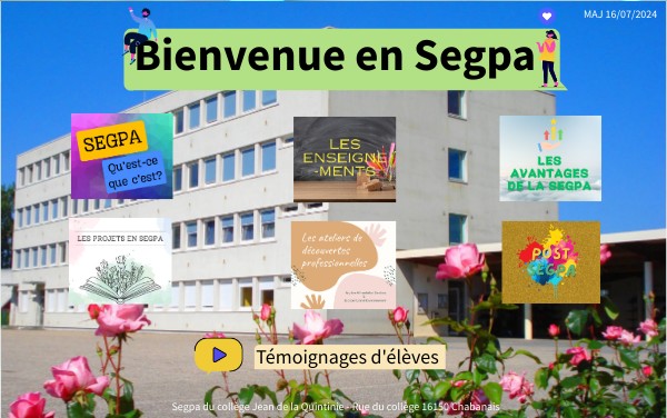 Présentation Segpa | Genially