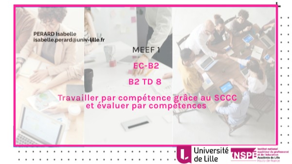 B2 TD 8 Travailler et évaluer par compétences
