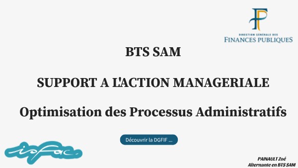 Présentation BTS - ENTREPRISE - PAINAULT Zoé