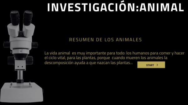 INVESTIGACIÓN:ANIMAL