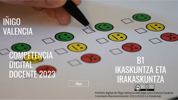 CDD B1 IKASKUNTZA ETA IRAKASKUNTZA I. Valencia