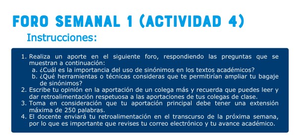Foro semanal 1_Actividad 4 | Genially