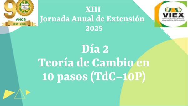 Día 2-XIII - Jornada 2025-Teoría de Cambio en 10 pasos | Genially