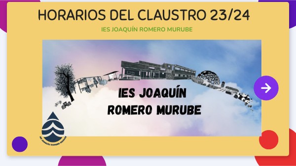 HORARIOS CLAUSTRO 23/24 | Genially