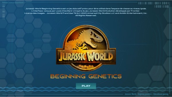 Jurassic World - Beginning genetics | Genially