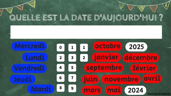 La date et la météo | Genially