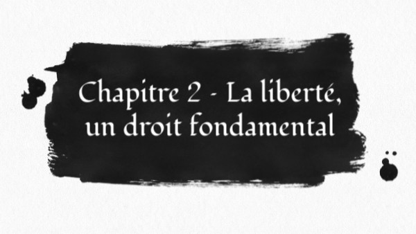 Chapitre 2 – La liberté, un droit fondamental | Genially