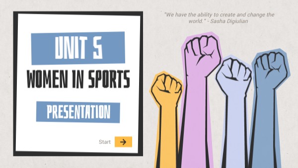 Copie - WOMEN IN SPORTS | Genially