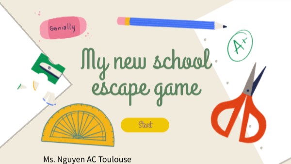 My new school - escape game | Genially