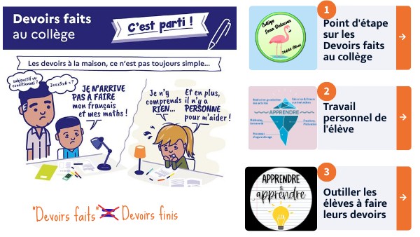 Devoirs faits au collège