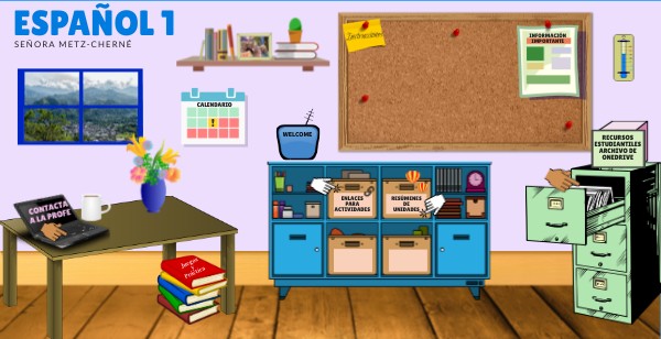 Aula spanish 1 emc virtual classroom | Genially