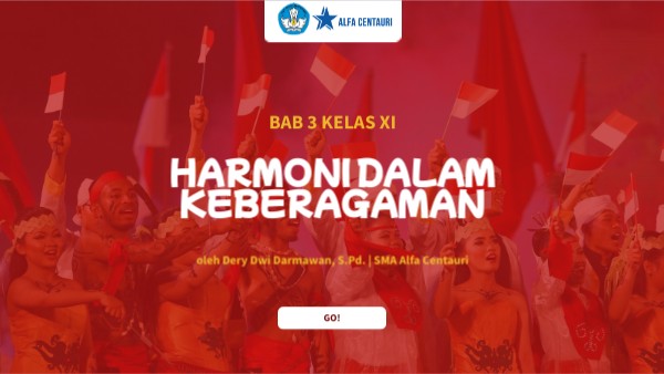 Bahan Ajar Pertemuan 1-2 BAB 3 Harmoni dalam Keberagaman | Genially
