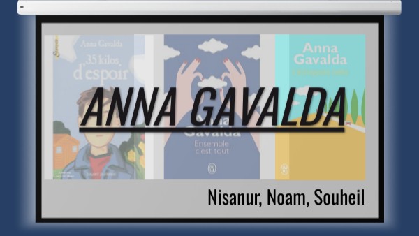 Anna Gavalda | Genially