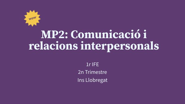 MP2 2n trimestre | Genially