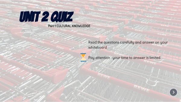 Quiz 3e U2 Buy fin de séquence | Genially