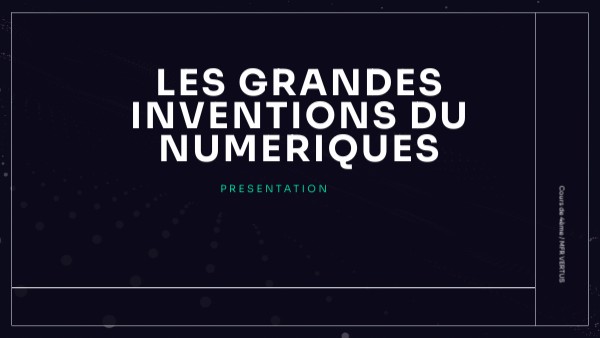 Les évolutions numériques | Genially