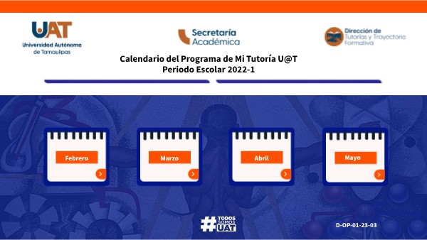(Respaldo 2022 - 1) Calendario del Programa Mi Tutoria U@T | Genially