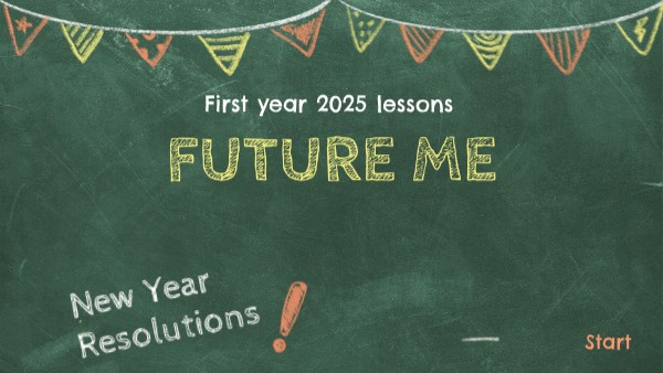 Future Me: New Year resolutions | Genially