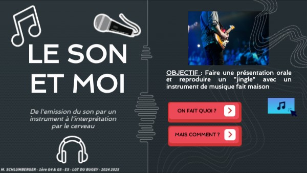 LE SON ET MOI PROJET ES