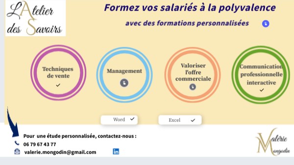 L'Atelier des SAVOIRS VM | Genially
