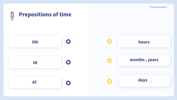 PREPOSITIONS OF TIME | Genially