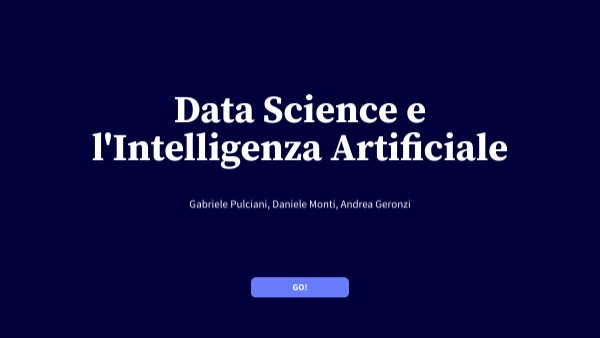 Data SCience E I.A. | Genially