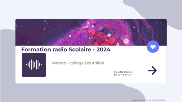 Lozère - Formation Webradio - Mende 2024 V2 | Genially