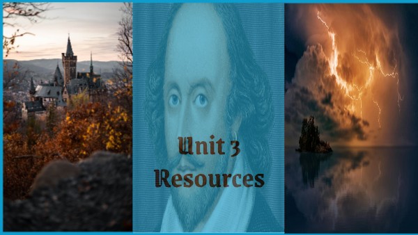 The Tempest and Unit 3 Resources