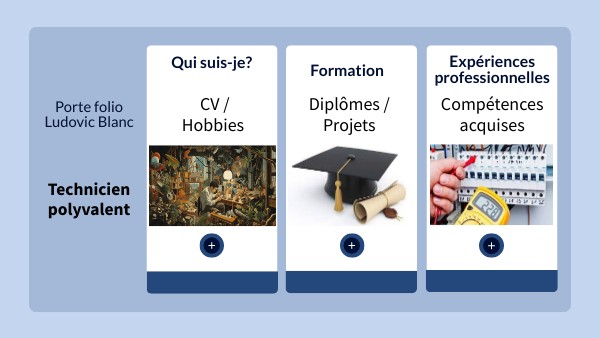 Porte Folio Blanc Ludovic | Genially