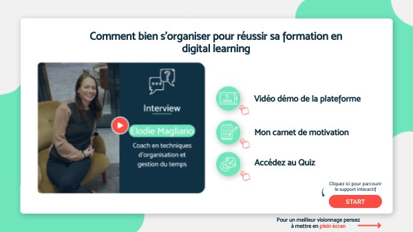Comment bien s'organiser pour réussir sa formation en digital learning | Genially