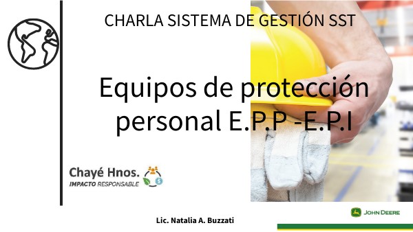 CHARLA SEG HIG USO DE EPP | Genially