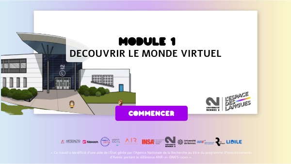 MODULE 1 - Découvrir le monde virtuel - Ateliers Monde Virtuel