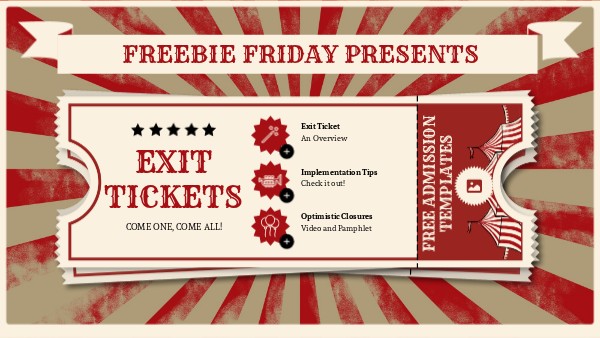 Freebie Friday: Exit Tickets