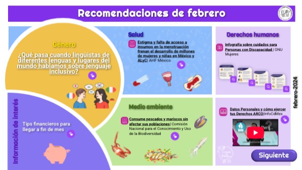 Recomendaciones febrero 2024 | Genially