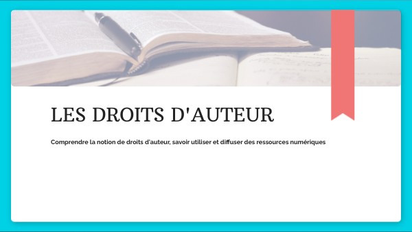 La notion de droits d'auteur | Genially