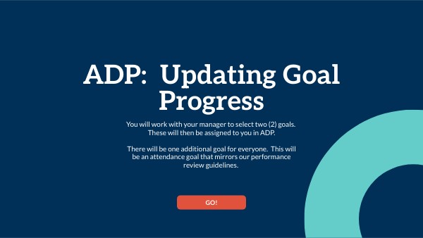 ADP - Updating Goal Progress