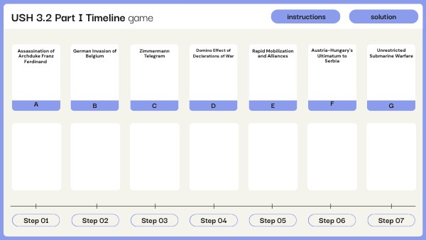 USH 3.2 Part I Timeline | Genially