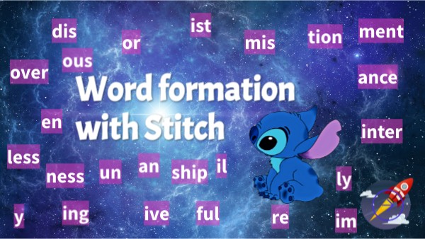 Word formation with Stitch | Genially