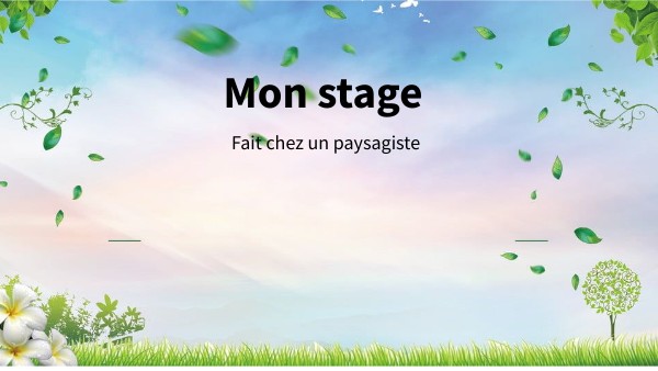 Mon stage | Genially