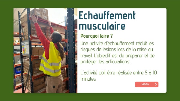 Echauffement musculaire avant l'activité | Genially