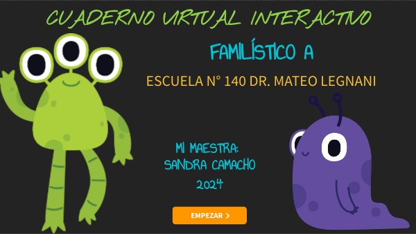 CUADERNO VIRTUAL INTERACTIVO-FAMILÍSTICO A 2024 | Genially