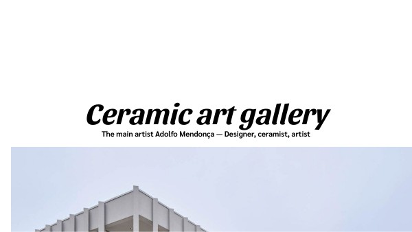 Ceramic art gallery