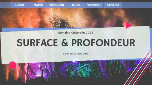 Semaine Culturelle 2025 | Genially