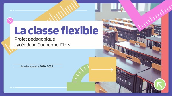 Présentation classe flexible année 23-24 lycée Guéhenno | Genially