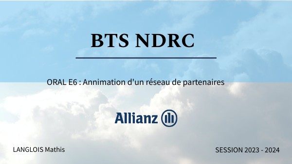 ORAL E6 Partenaires | Genially