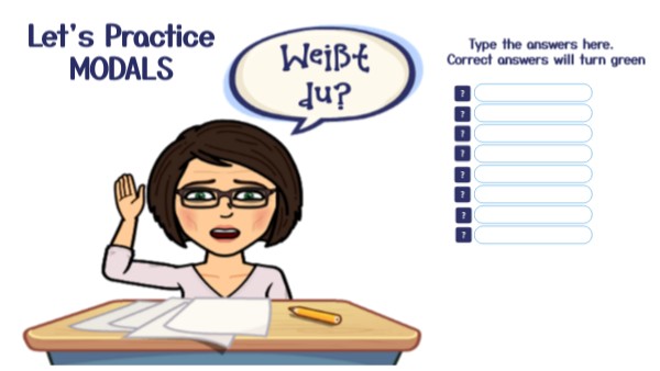 LET'S PRACTICE MODALS | Genially